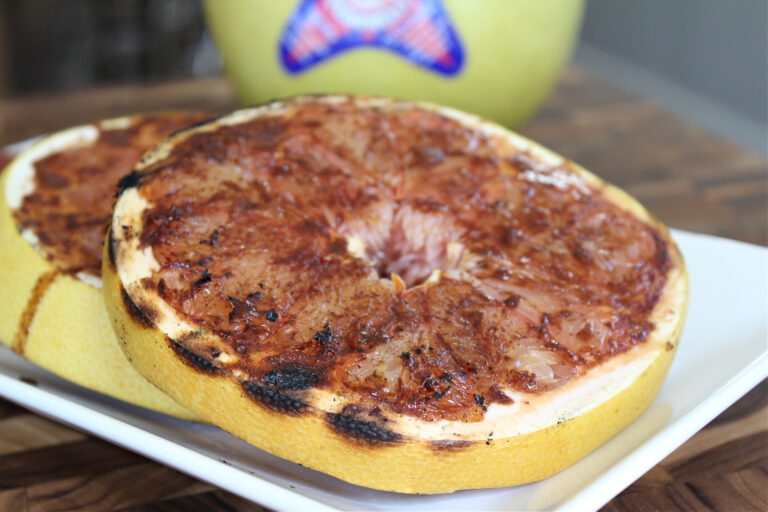 Grilled Pummelo with Honey and Brown Sugar – Noble Citrus